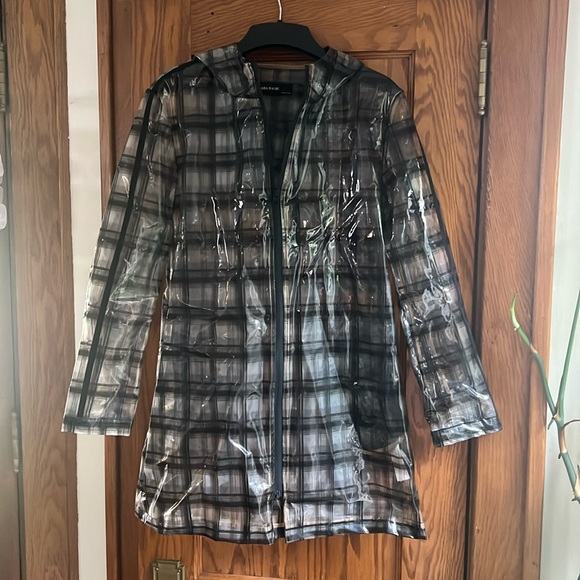 Zara | Jackets & Coats | Zara Plaid Translucent Raincoat | Poshmark